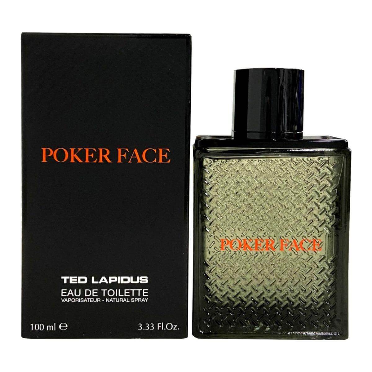 Poker Face by Ted Lapidus cologne for men EDT 3.3 / 3.4 oz New in Box